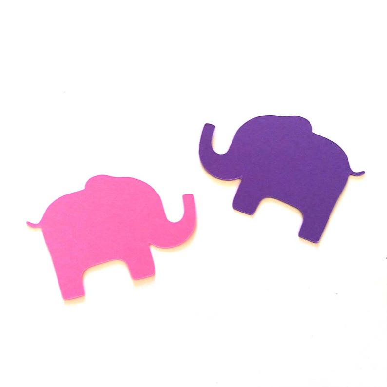 25 Pack Paper Elephant Shape Elephant Die Cut Elephant Cut | Etsy