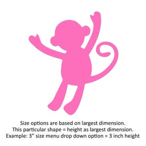 25 Pack - Paper Monkey Shapes, Monkey Die Cut, Paper Monkey Cut Out ...