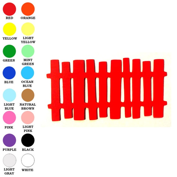 25 Pack Paper Fence Shapes Fence Die Cuts Fence Shape Cut | Etsy