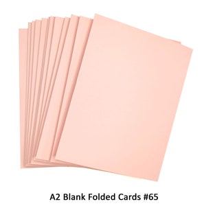 Light Pink Blank Folded Cards, Light Pink A2 Folded Cards, Blank A2 ...