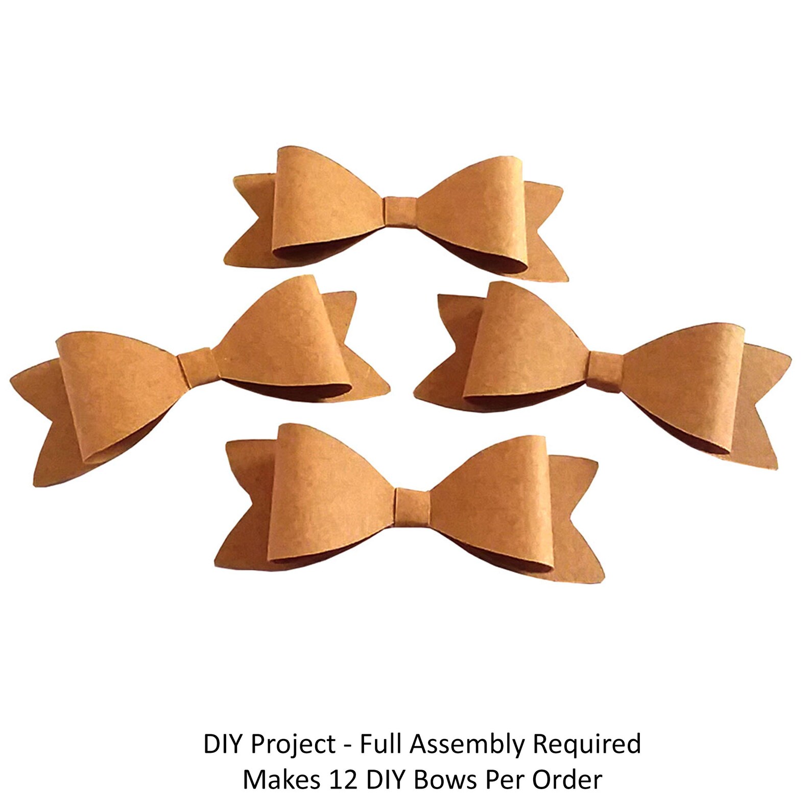 12 Pack DIY Brown Paper Bows Brown Paper Bows DIY Paper - Etsy