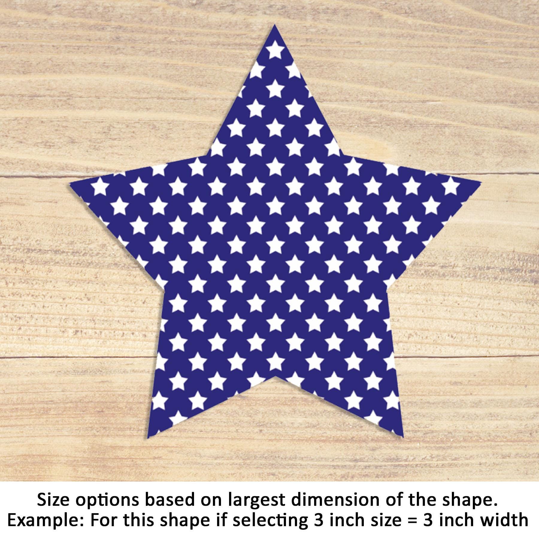 12 Pack - Paper Fourth of July Star Shapes, Paper Star Shapes, Paper ...