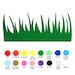 25 Pack - Paper Grass Shape, Grass Shapes, Paper Grass Cut Outs, Paper ...