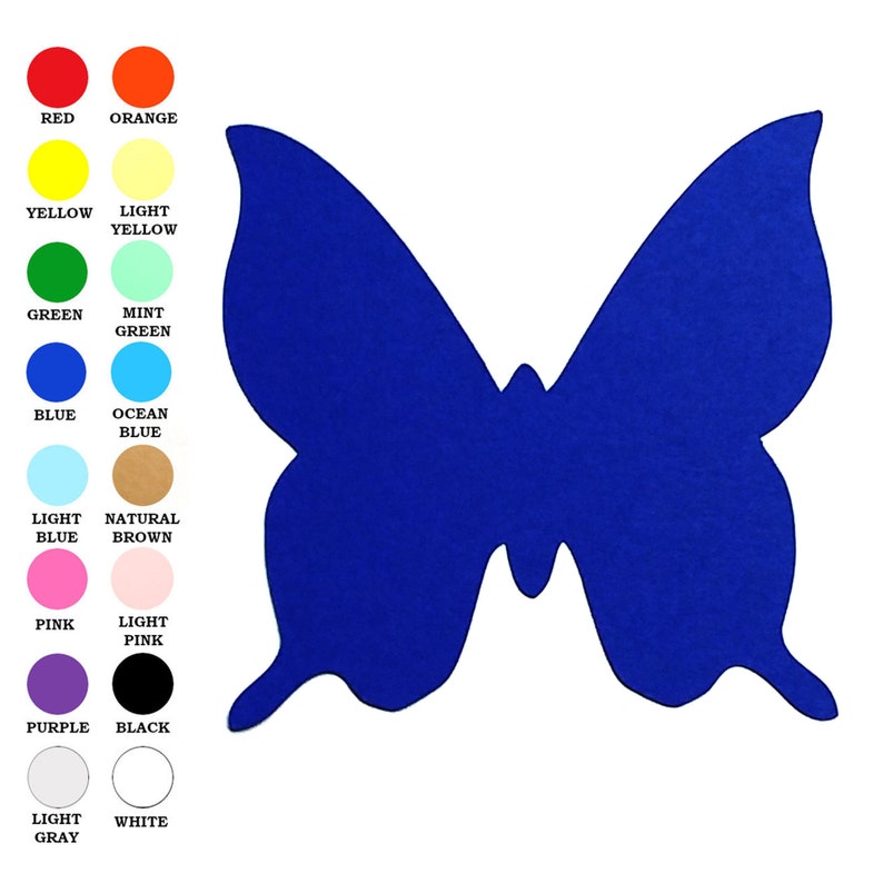 25 Pack Paper Butterfly Shapes Butterfly Die Cut Shapes | Etsy