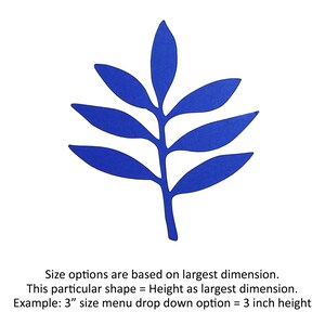 25 Pack - Paper Branch Leaf, Branch Paper Shapes, Leaf Shape Cut Outs ...