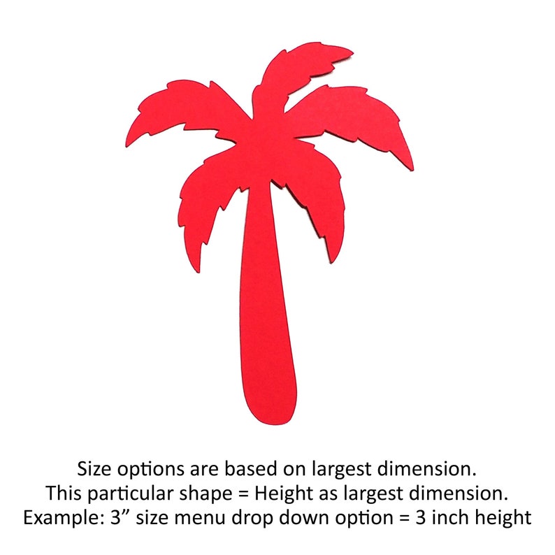 25 Pack Paper Palm Tree Shapes Palm Tree Shapes Paper Palm - Etsy