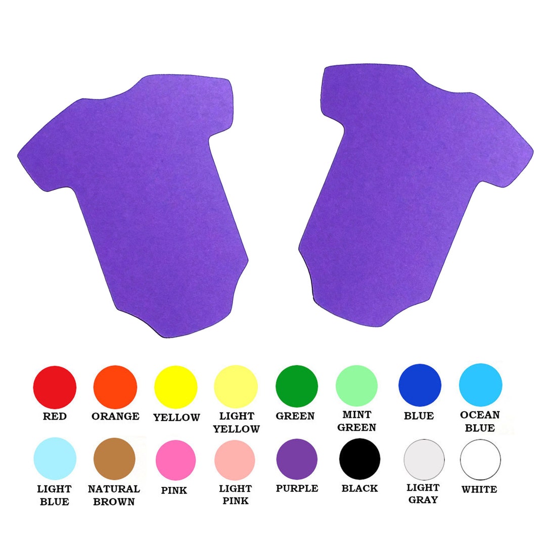 25 Pack Paper Onesie Shape, Paper Baby Onesie Shapes, Onesie Paper Cut ...