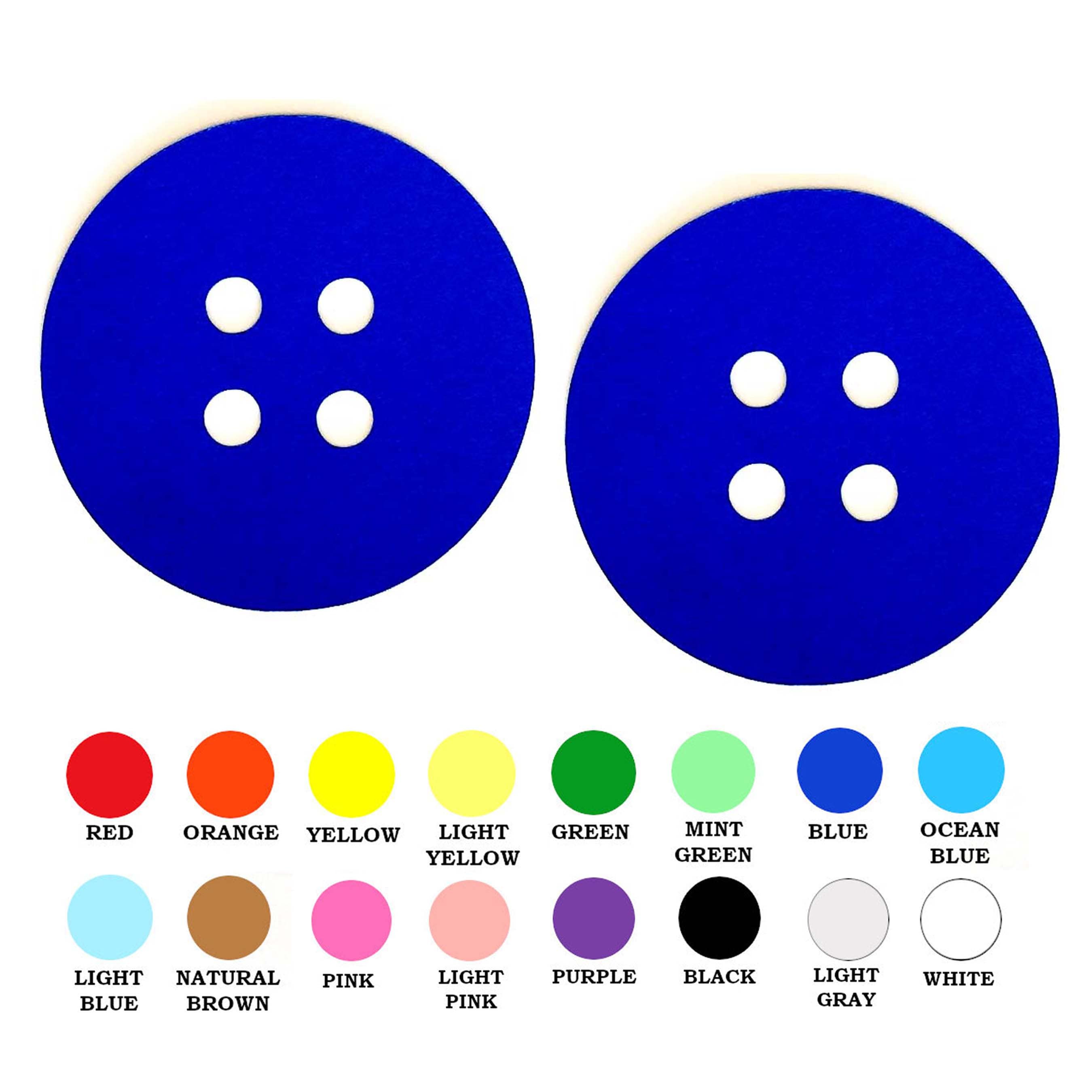 25 Pack Paper Button Shapes Paper Button Cut Out Button - Etsy