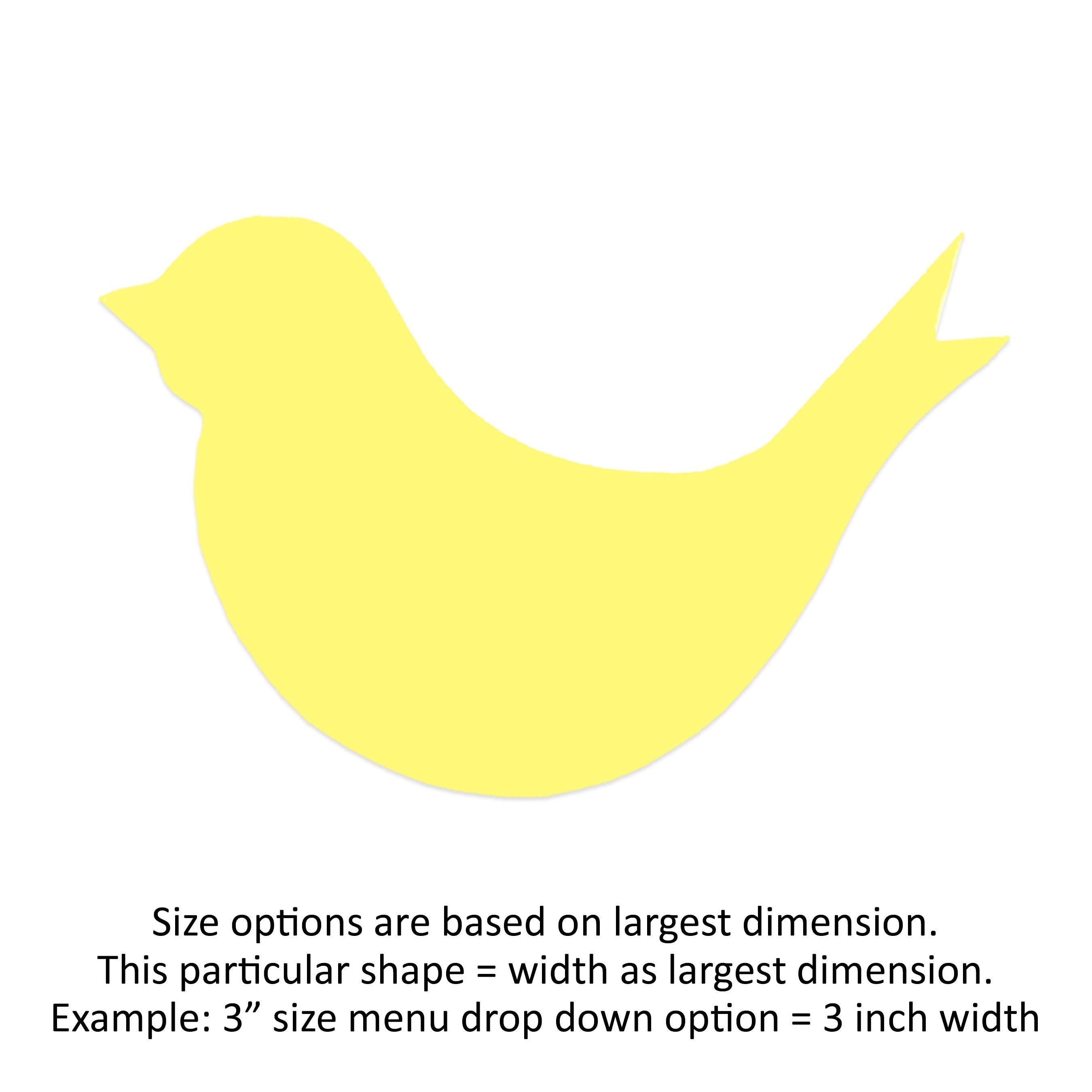 25 Pack - Paper Bird Shapes, Bird Paper Shape, Bird Shape Cut Outs, DIY ...