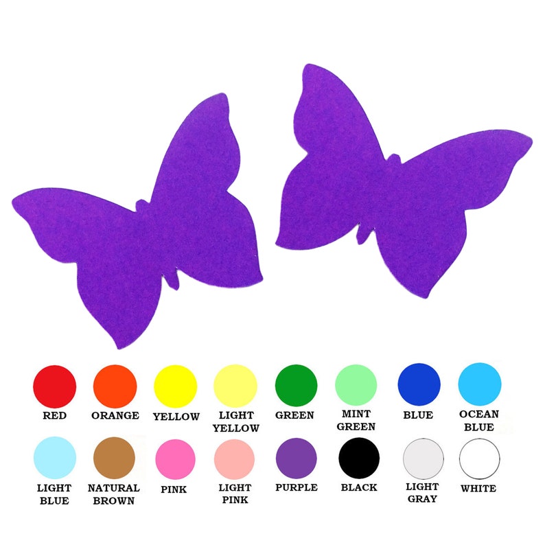 25 Pack Butterfly Paper Shapes Butterfly Paper Tags - Etsy