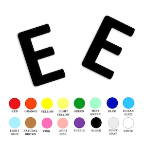 25 Pack - Paper E Shape, Paper E Letter Shape, Paper Letter Shapes, DIY ...