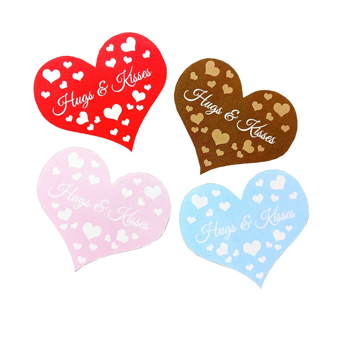 12 Pack - Paper Heart Shapes, Paper Heart Cut Out, Valentines Day ...