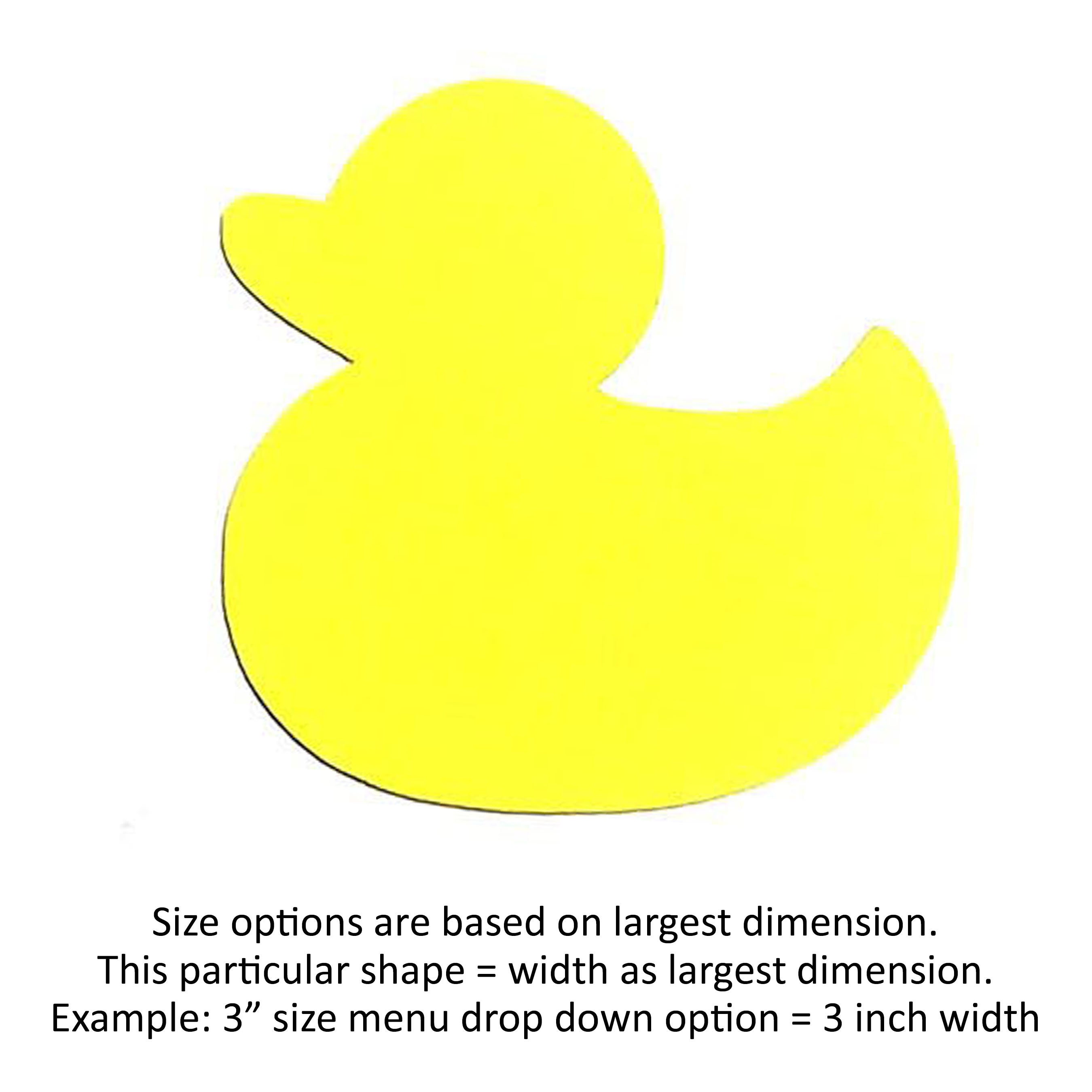 25 Pack Paper Duck Shape Duck Die Cut Shape Easter Die Cut - Etsy