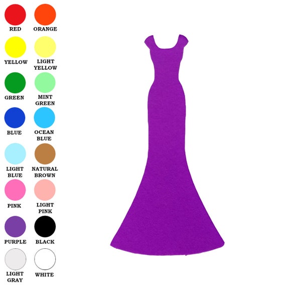 25 pack Paper Dress Shape Paper Dress Cut Out Dress Die | Etsy