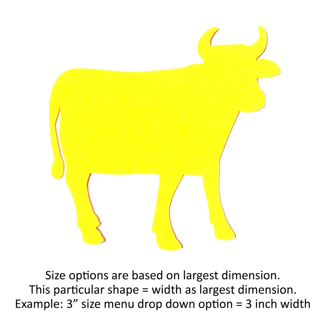 25 Pack Paper Bull Shape Bull Die Cut Paper Bull Cut Out - Etsy