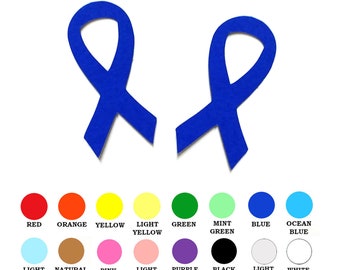 25 Pack Paper Awareness Ribbon Shapes Awareness Ribbon | Etsy