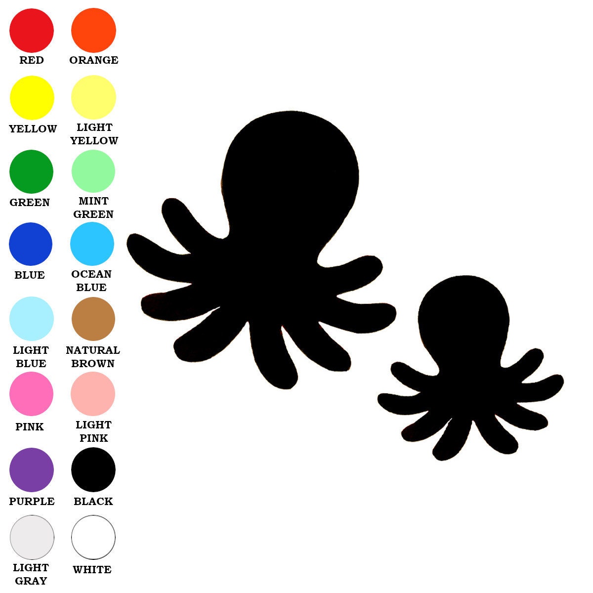 25 Pack Paper Octopus Shape Octopus Die Cut Octopus Cut | Etsy