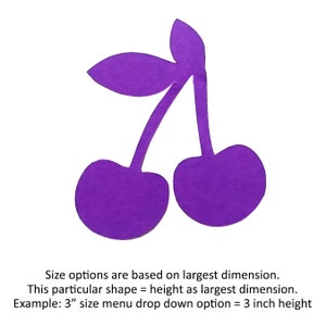 25 Pack - Paper Cherry Shapes, Cherry Shape, Cherry Paper Cut Out ...