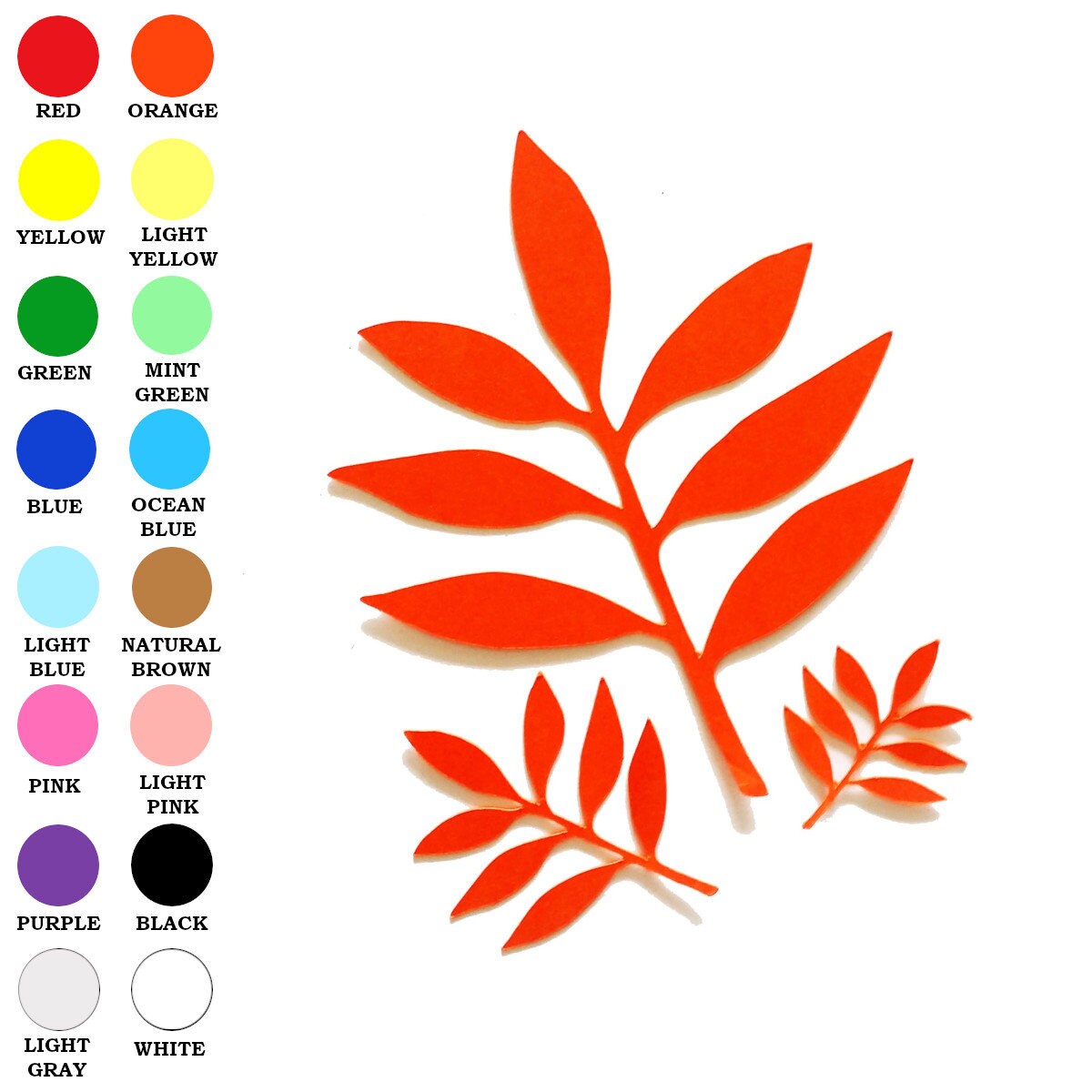 25 pack Paper Branch Leaf Branch Paper Shapes Leaf Shape | Etsy