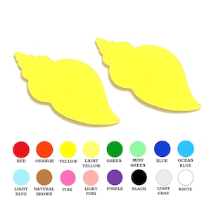 25 Pack - Paper Seashell Shape, Paper Nautical Shapes, Paper Ocean ...