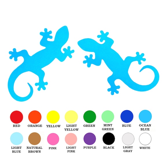 25 Pack Paper Gecko Shape Gecko Die Cut Gecko Cut Out | Etsy
