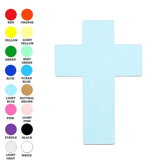 25 Pack Paper Cross Shape Cross Die Cut Shape Easter Die | Etsy