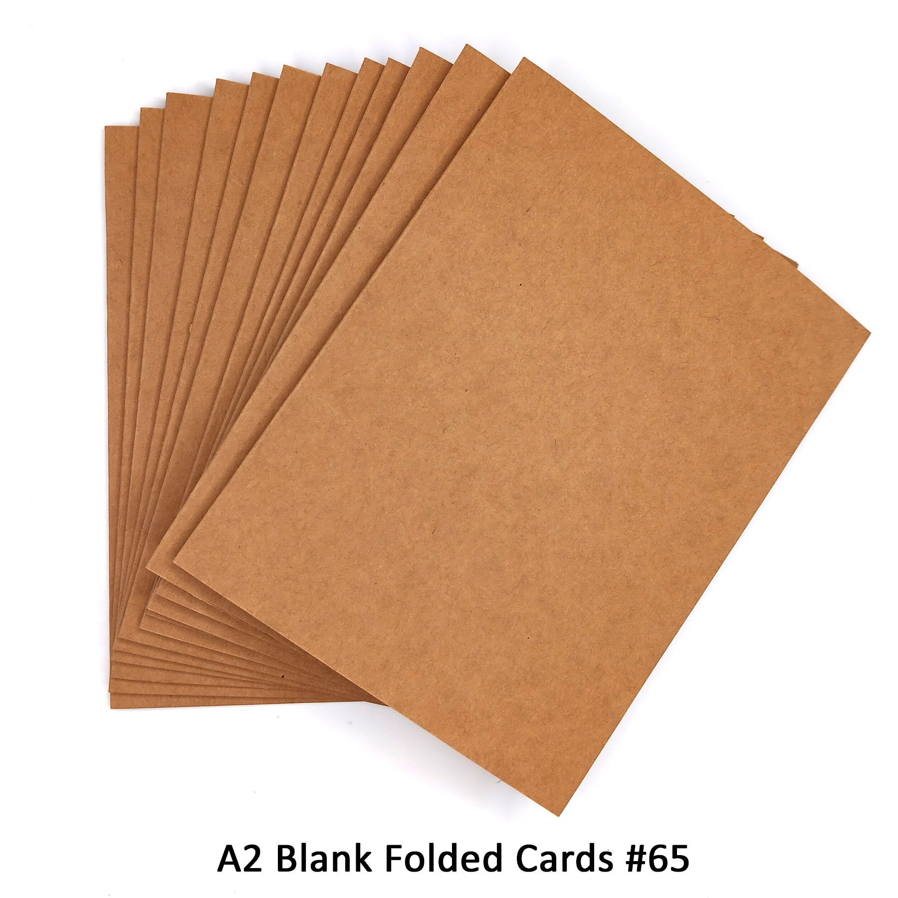 Brown Blank Folded Cards, Brown A2 Folded Cards, Blank A2 Card, Kraft ...