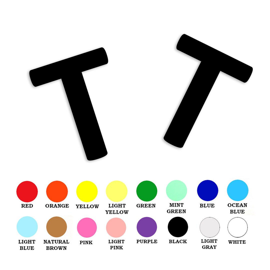 25 Pack - Paper T Shape, Paper T Letter Shape, Paper Letter Shapes, DIY ...