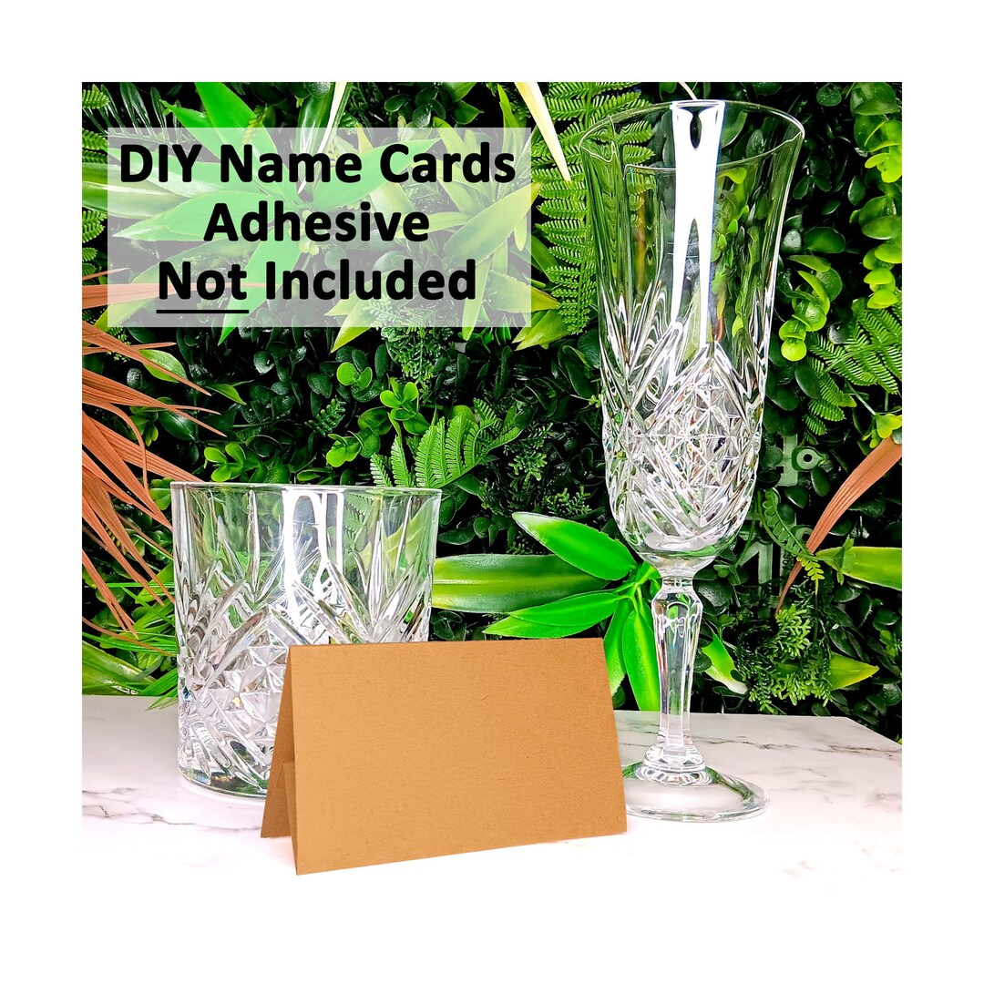 25 Pack: DIY Kraft Table Place Cards, Kraft Tent Name Cards, Kraft ...