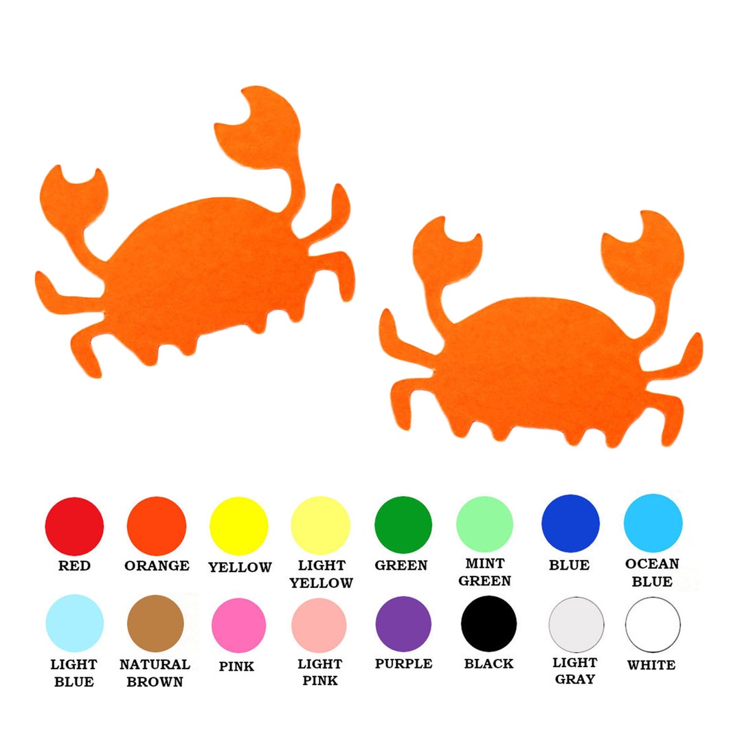 25 Pack - Paper Crab Shape, Paper Sea Animals, Paper Ocean Animals, DIY ...