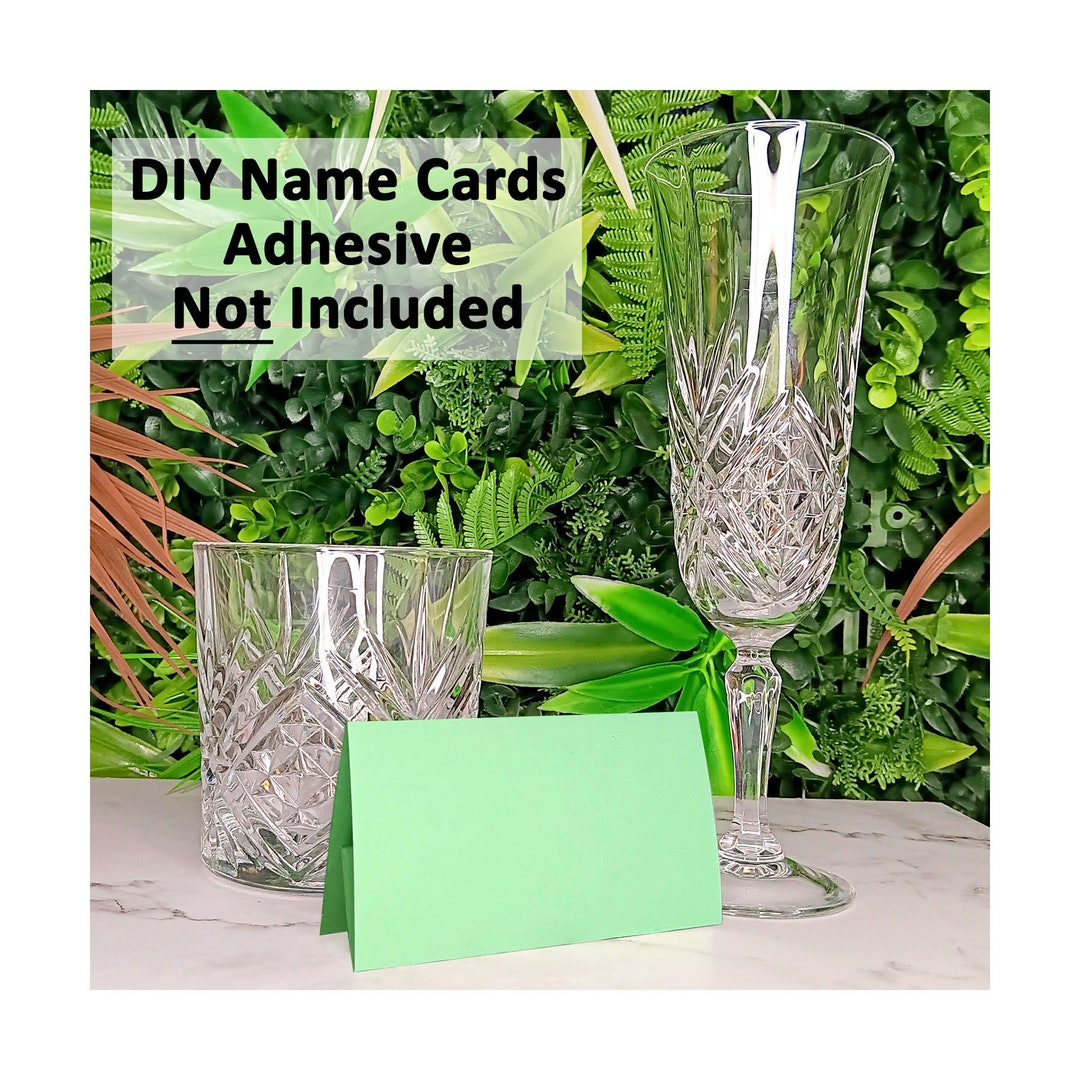 25 Pack: DIY Mint Green Table Place Cards, Mint Green Tent Name Cards ...