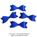 12 Pack - DIY Blue Paper Bows, Blue Paper Bows, DIY Paper Bows, Paper ...