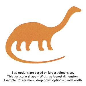 25 Pack Paper Brontosaurus Shape, Paper Dinosaur Shape, Dinosaur Die ...