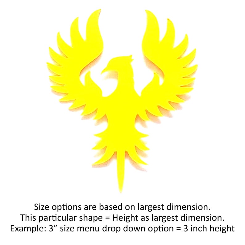 25 Pack Paper Phoenix Shape Phoenix Die Cut Shape Phoenix | Etsy