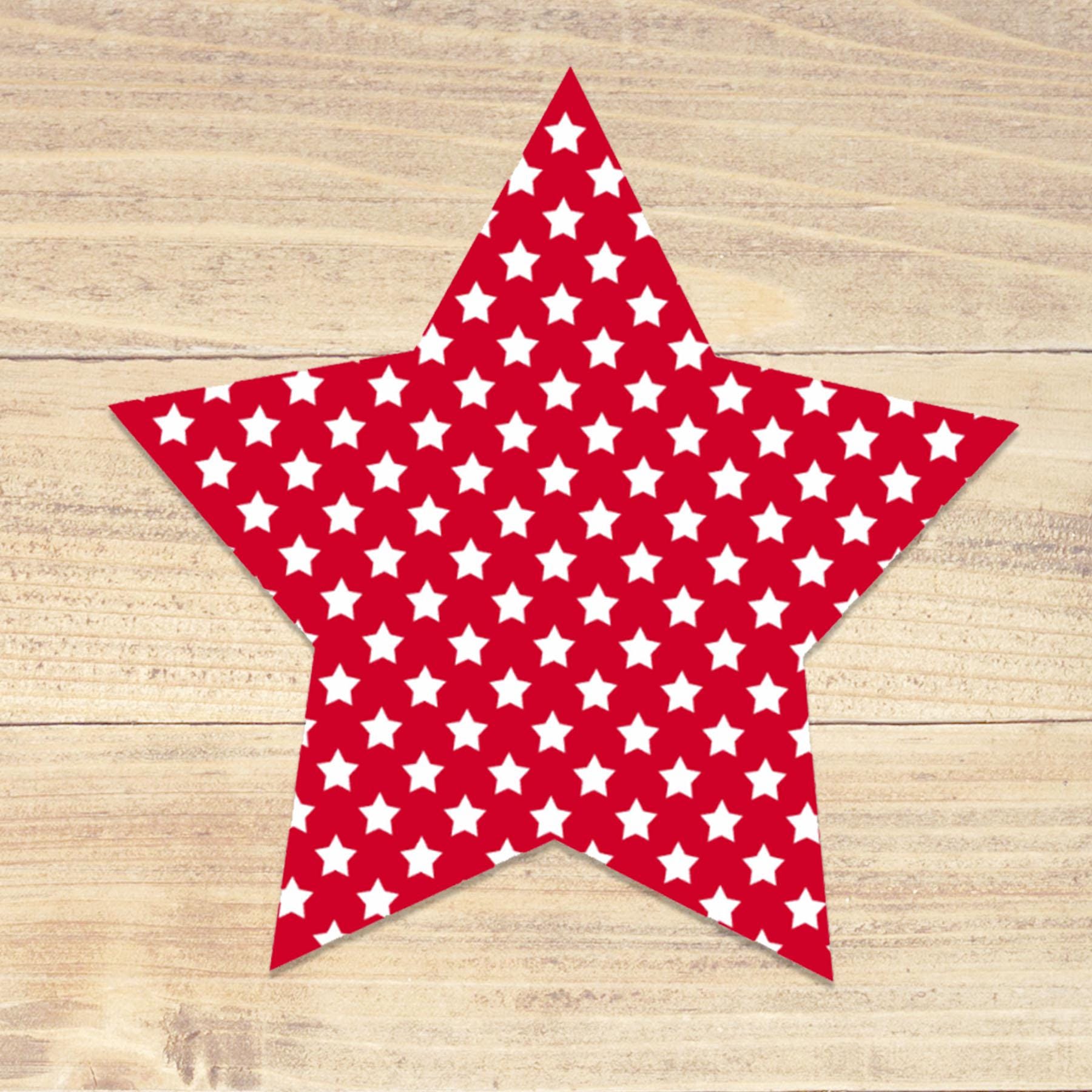 12 Pack - Paper Fourth of July Star Shapes, Paper Star Shapes, Paper ...