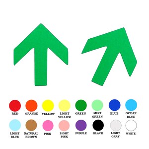 25 Pack - Paper Direction Arrow Shapes, Direction Arrow Shape ...