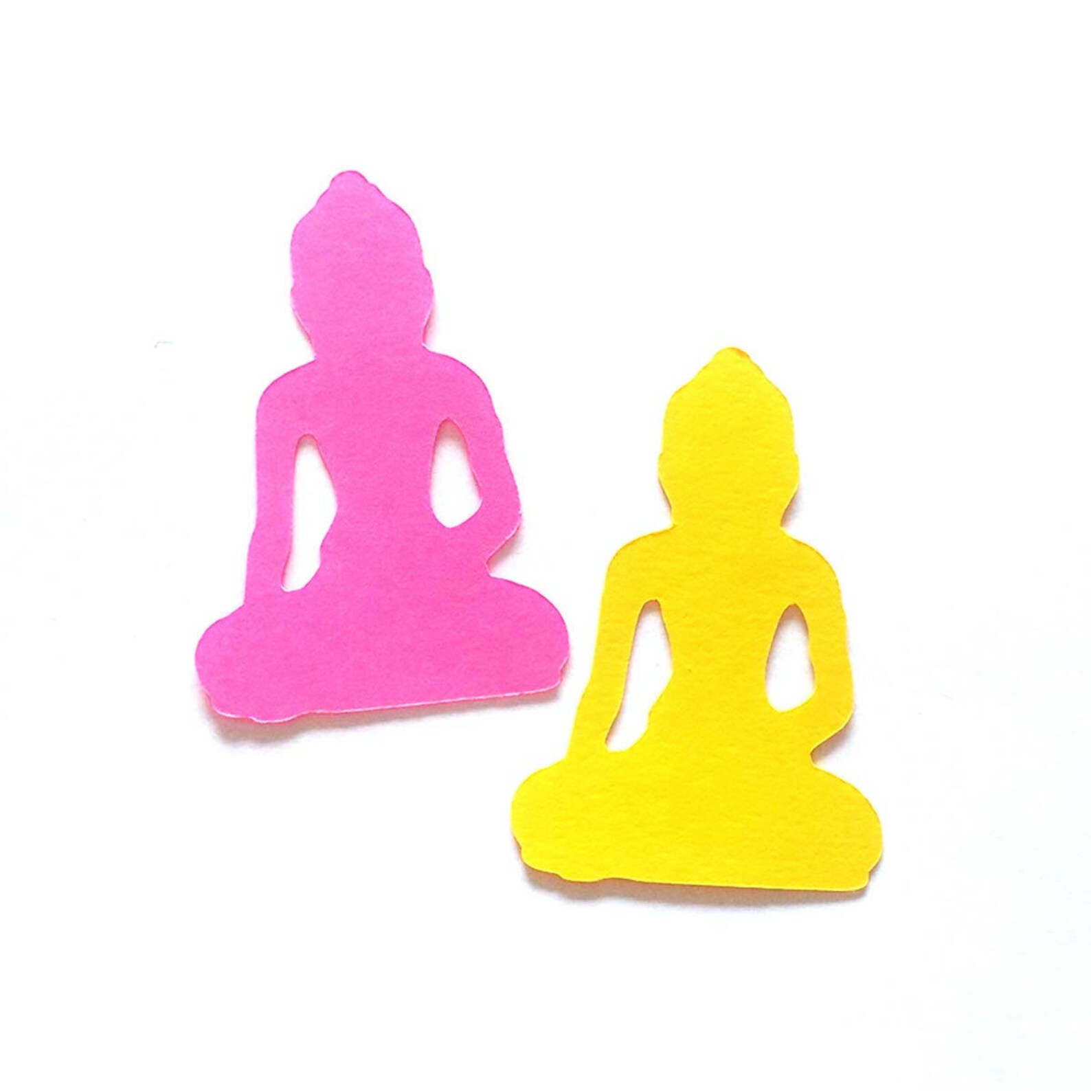 25 pack Paper Buddha Shape Paper Buddha Cut Outs Buddha | Etsy