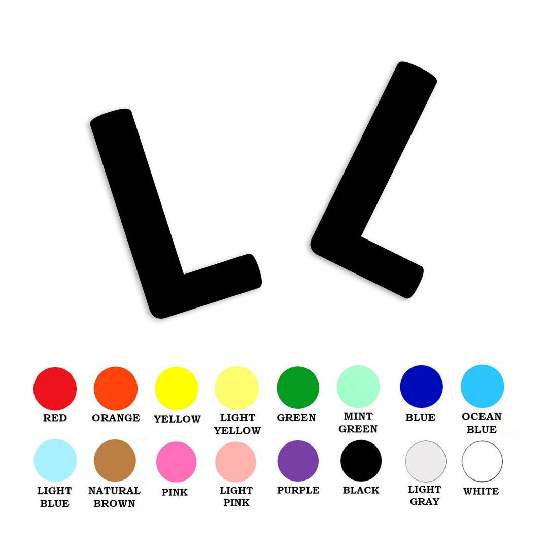 25 Pack - Paper L Shape, Paper L Letter Shape, Paper Letter Shapes, DIY ...