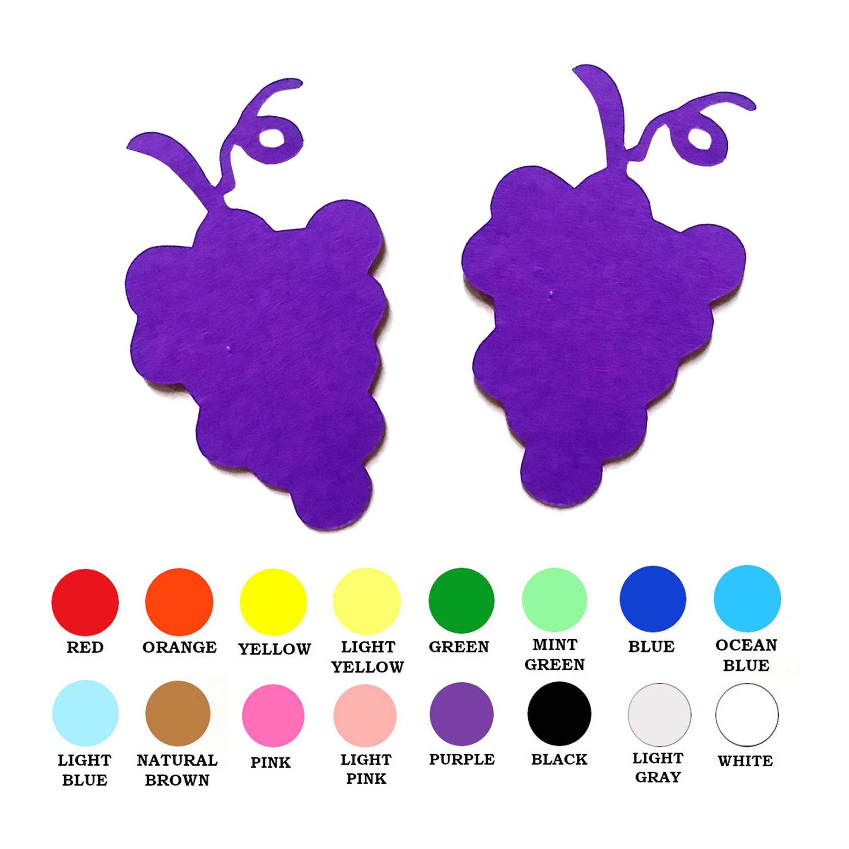 25 Pack Paper Grape Shapes Grape Shape Grape Paper Cut - Etsy