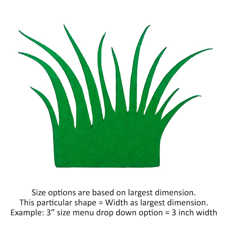 25 Pack - Paper Grass Shapes, Grass Shape, Paper Grass Cut Outs, Paper ...
