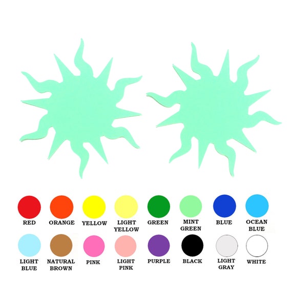 25 Pack Paper Sun Shape Sun Die Cut Sun Shape Cut Out | Etsy