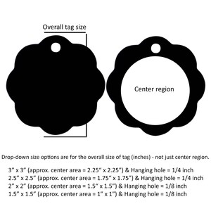 25 Pack - Wide Scallop Gift Tag, Wide Scallop Price Tag, Blank Gift ...