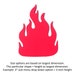 25 Pack - Paper Fire Shape, Fire Die Cut, Fire Shape Cut Out, Paper ...
