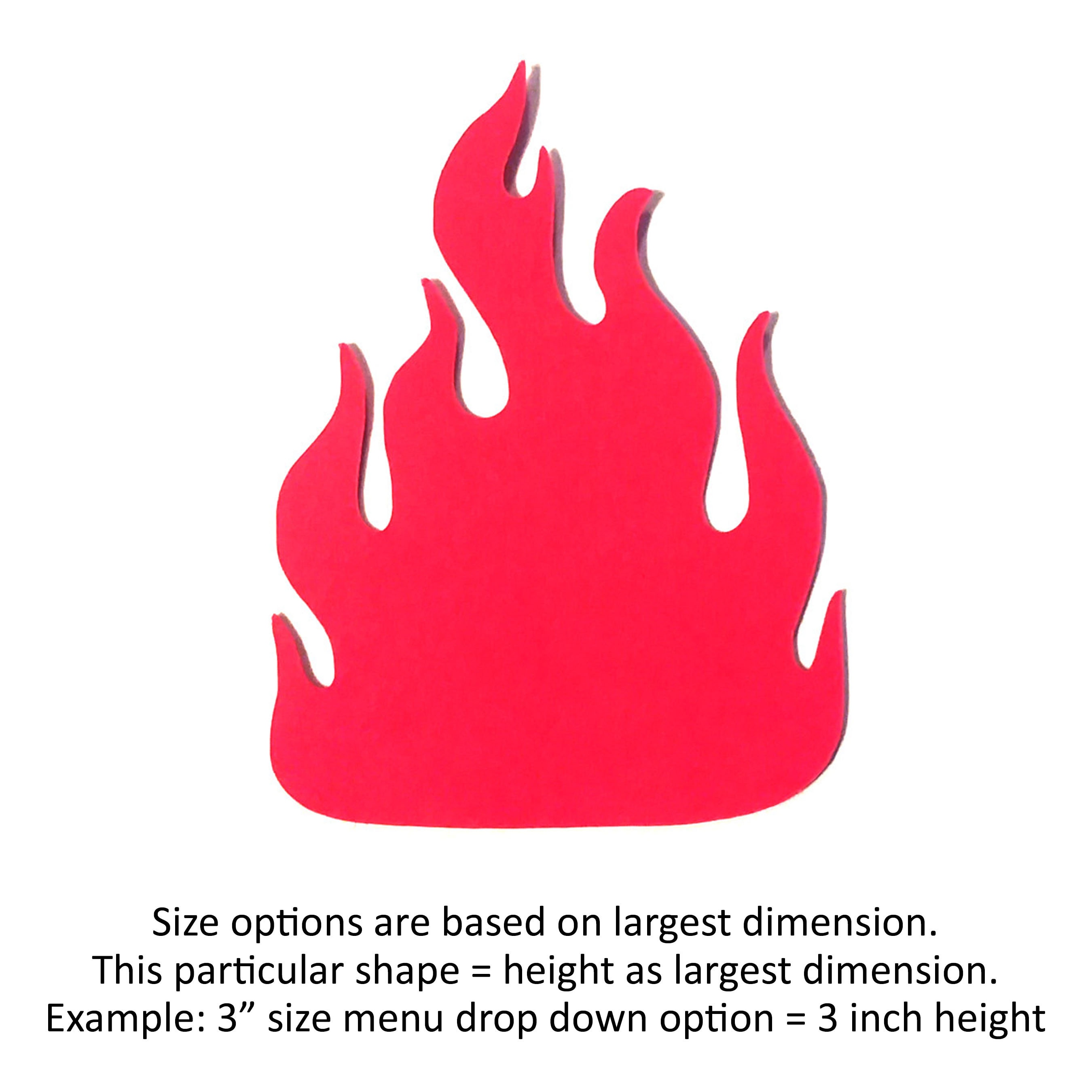 25 Pack - Paper Fire Shape, Fire Die Cut, Fire Shape Cut Out, Paper ...