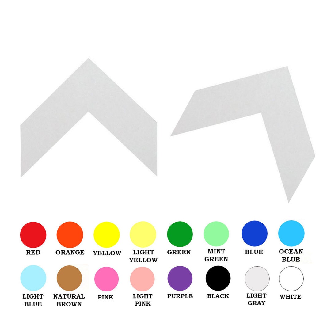 25 Pack - Paper Chevron Shapes, Chevron Shape Die Cut, Chevron Paper ...