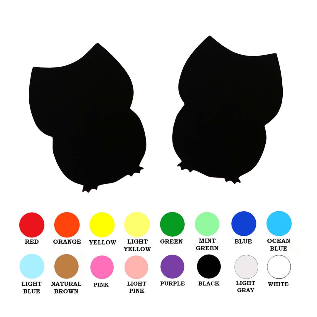 25 Pack Paper Owl Shapes, Owl Shape Die Cut, Owl Cut Out, Paper Animals ...