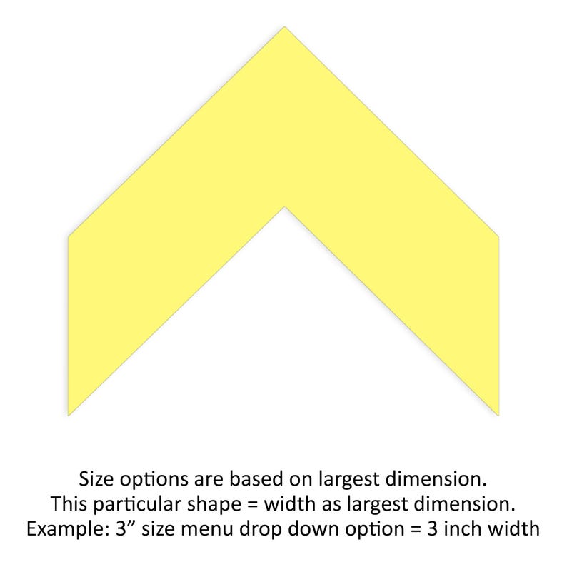 25 Pack - Paper Chevron Shapes, Chevron Shape Die Cut, Chevron Cut Out ...