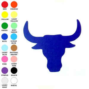 25 Pack Paper Bull Head Shape Bull Head Die Cut Bull Die | Etsy