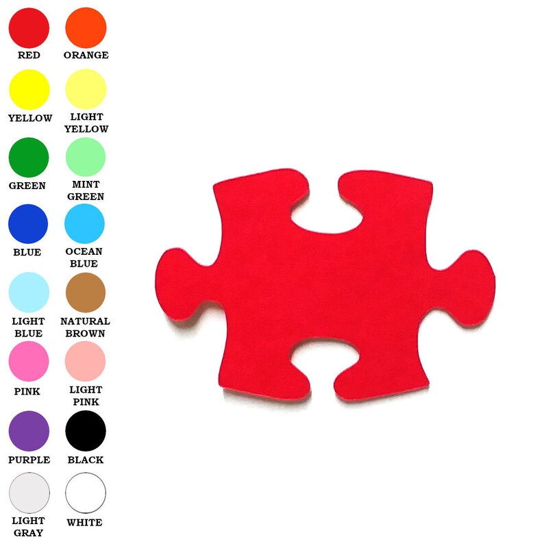 25 pack Paper Puzzle Piece Shapes Puzzle Piece Shape Die | Etsy