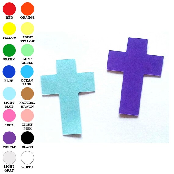 25 pack Paper Cross Shape Paper Cross Cut Outs Cross Die | Etsy